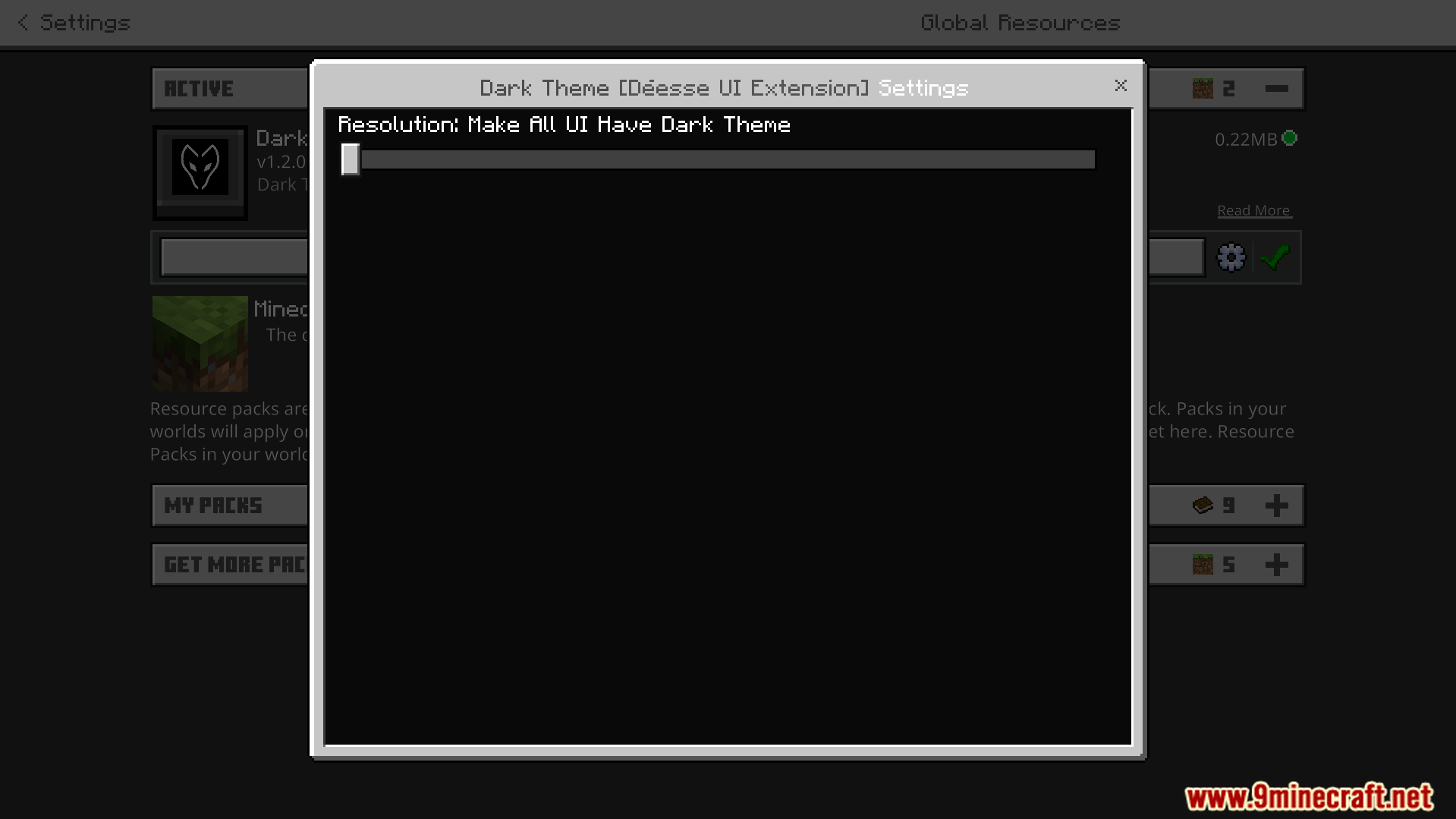 Dark Theme Texture Pack (26.x, 1.21) – Dark Mode UI For Your Settings ...