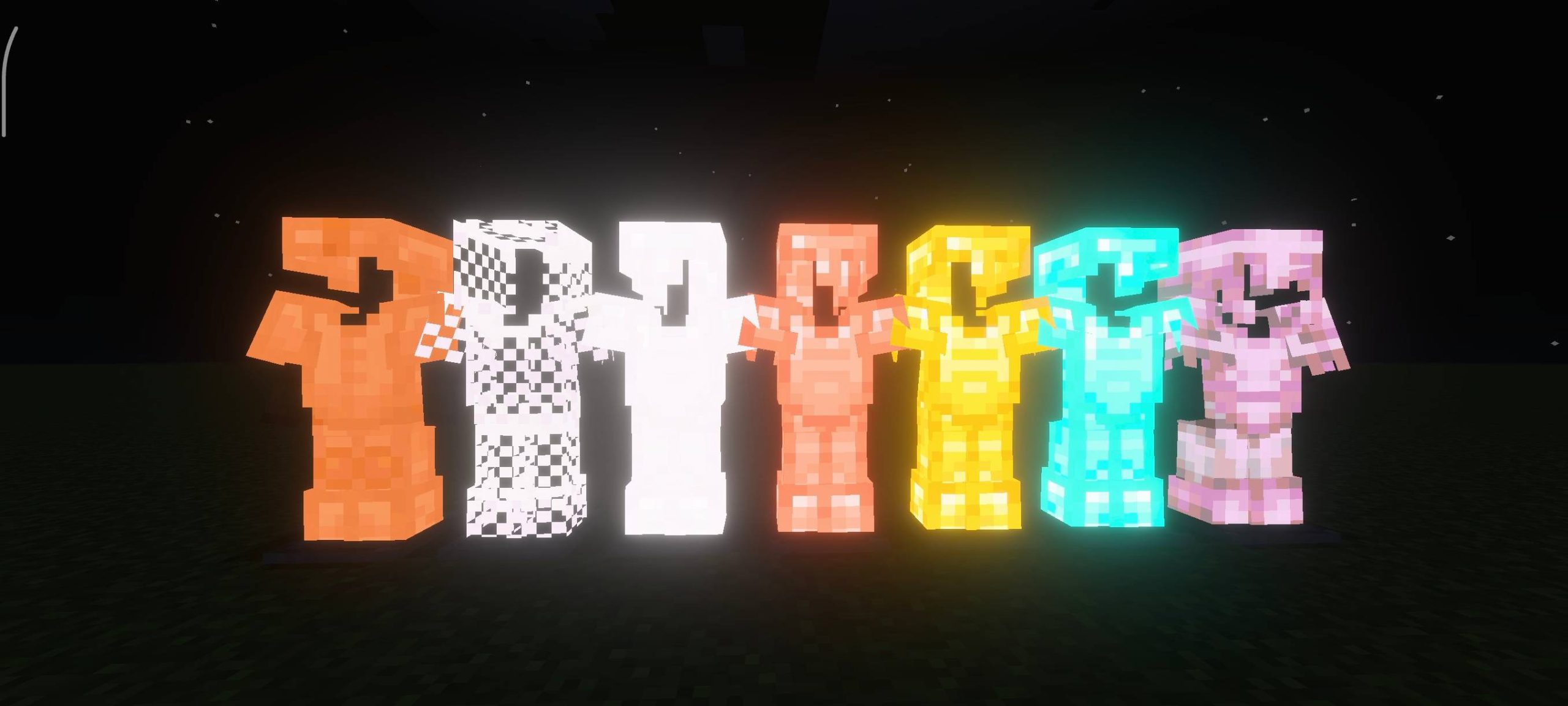 Glowing Armors Texture Pack (1.21) – MCPE/Bedrock | ModLB