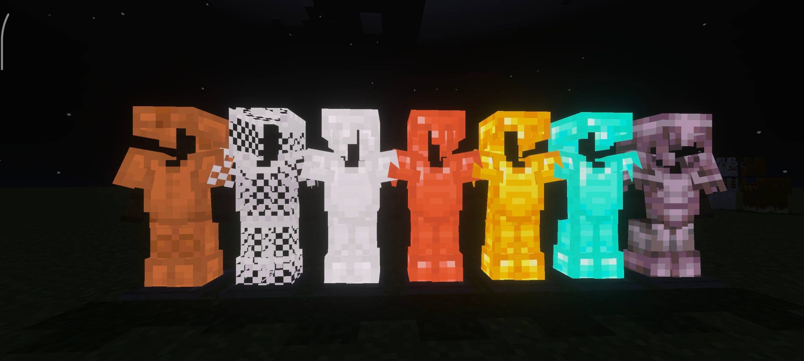 Glowing Armors Texture Pack (1.21) – MCPE/Bedrock | ModLB