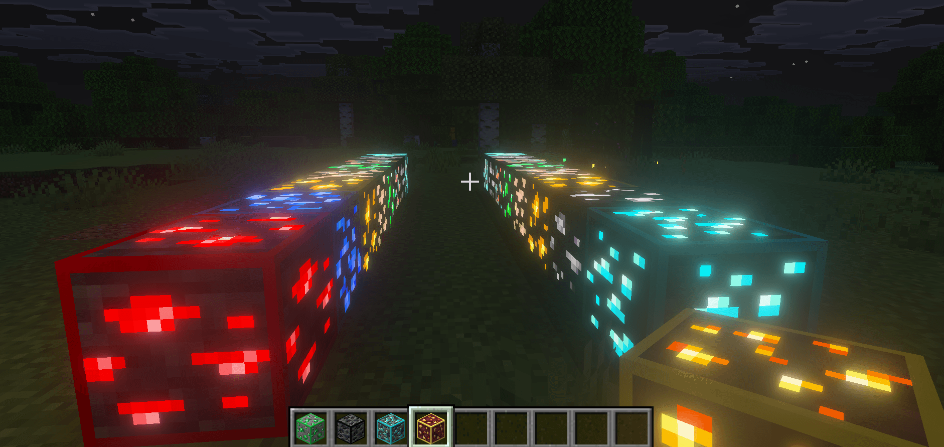 Glowing Ores Texture Pack (26.x, 1.21) – MCPE/Bedrock | ModLB