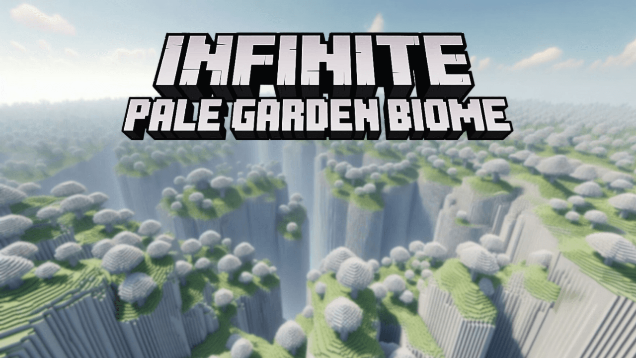 Infinite Pale Garden Biome Map (1.21) – MCPE/Bedrock | ModLB