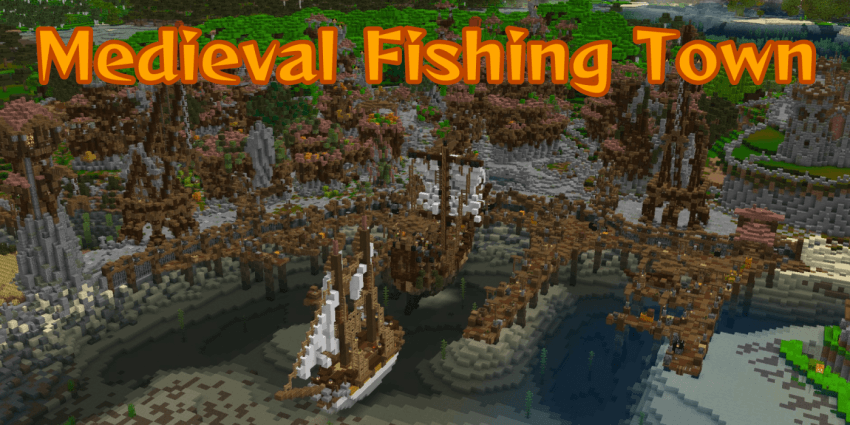 Medieval Fishing Town in the Swamp Biome Map (1.21, 1.20) – MCPE ...