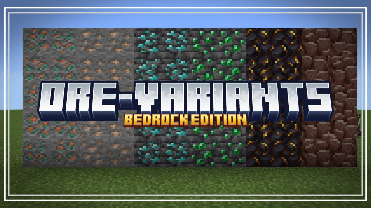 OreVariants BE Texture Pack (1.21) – MCPE/Bedrock | ModLB