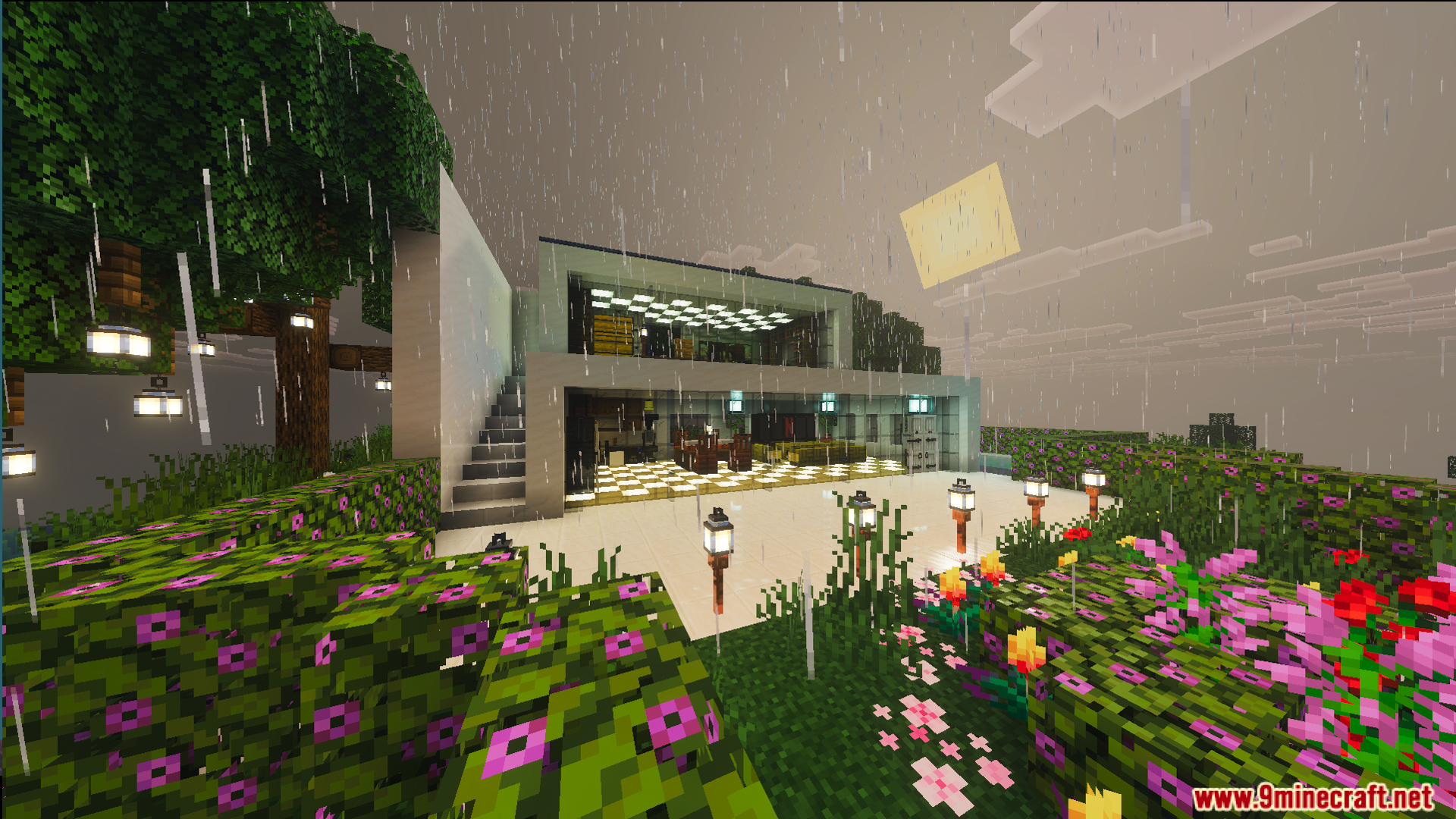 Survival Modern House 35 Map (26.x, 1.21) – Claim a Cozy Mountain Home ...