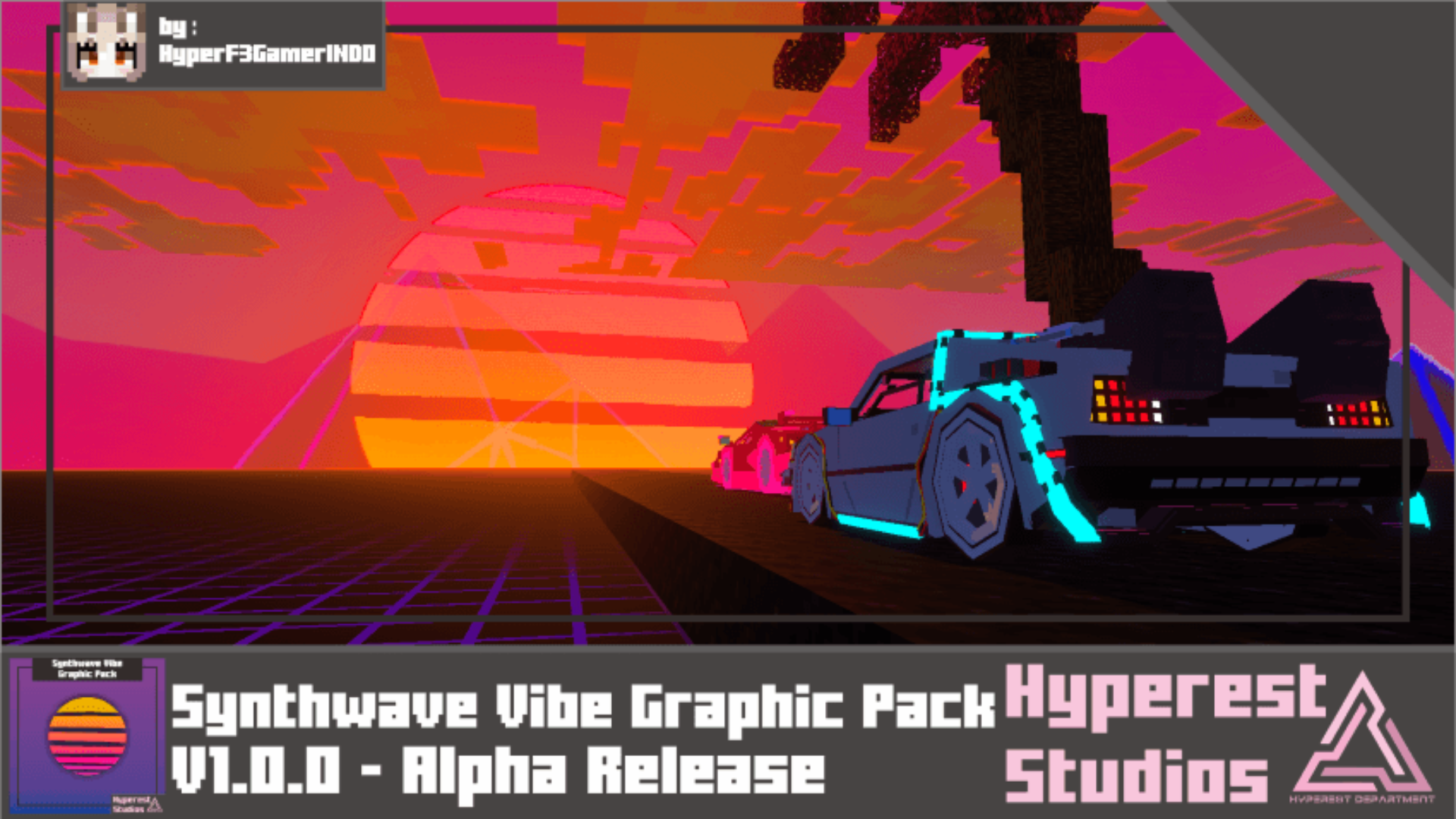 Synthwave Vibe Graphic Shader (1.21, 1.20) – MCPE/Bedrock | ModLB