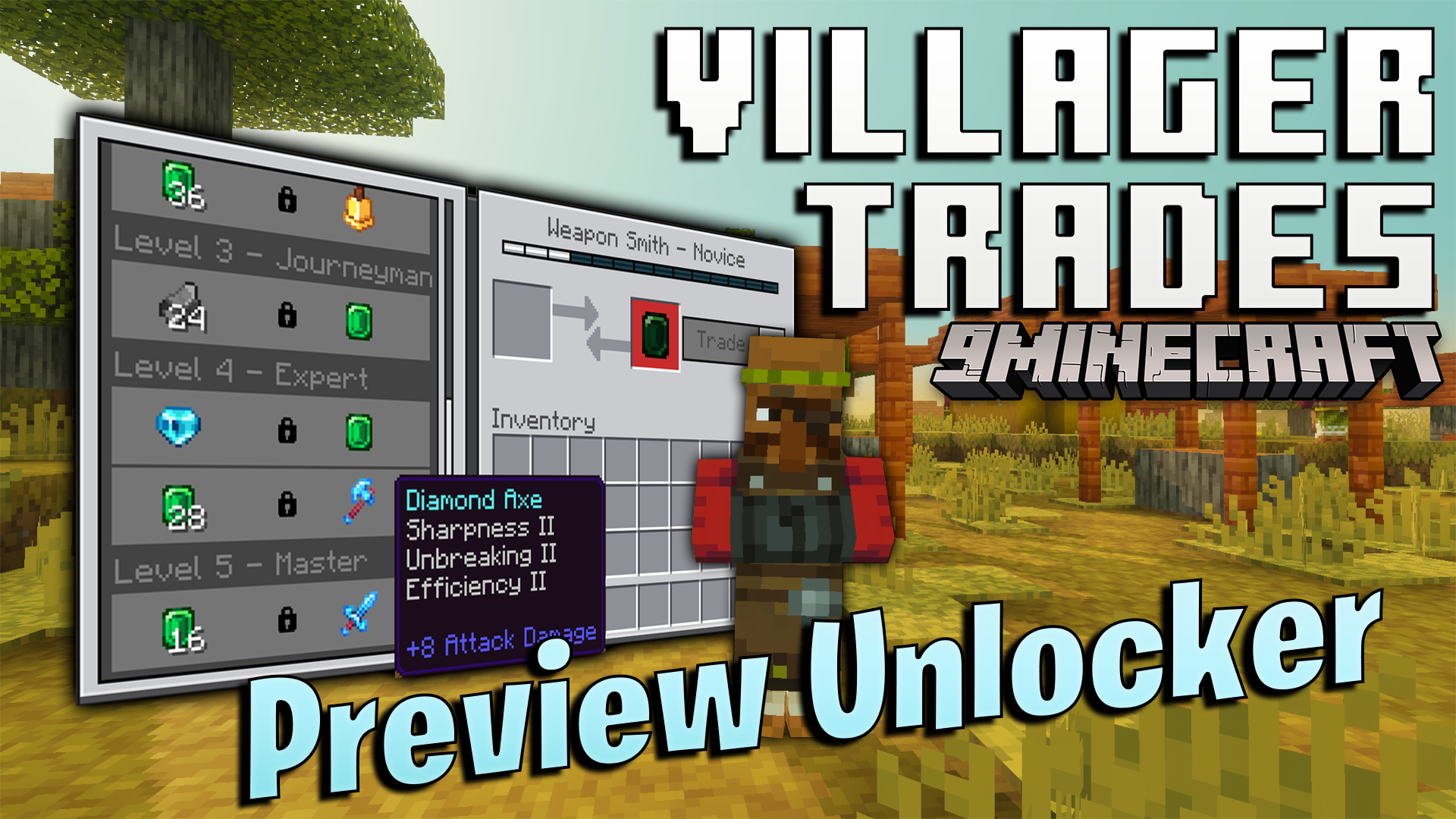 Villager Trades Preview Unlocker Texture Pack (26.x, 1.21) – Reveal ...