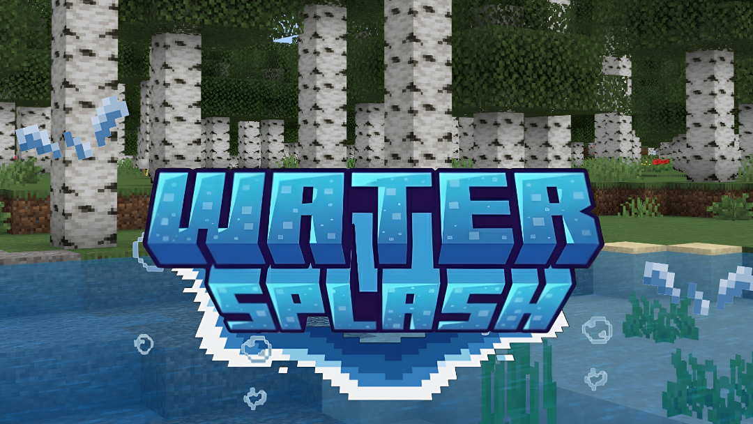 Water Splash Animation Texture Pack (1.21) – MCPE/Bedrock | ModLB