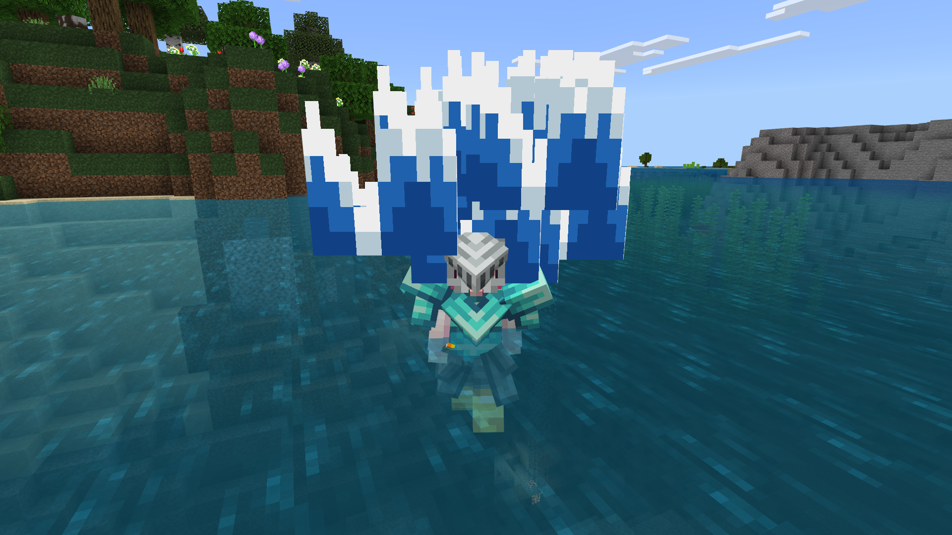 Water Splash Animation Texture Pack (1.21) – MCPE/Bedrock | ModLB